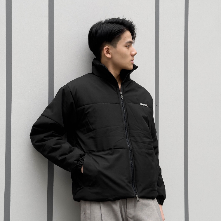 WNS Puffer Jacket - Áo Khoác Phao Dài Tay Form Boxy Cổ Cao Lót Trần ...