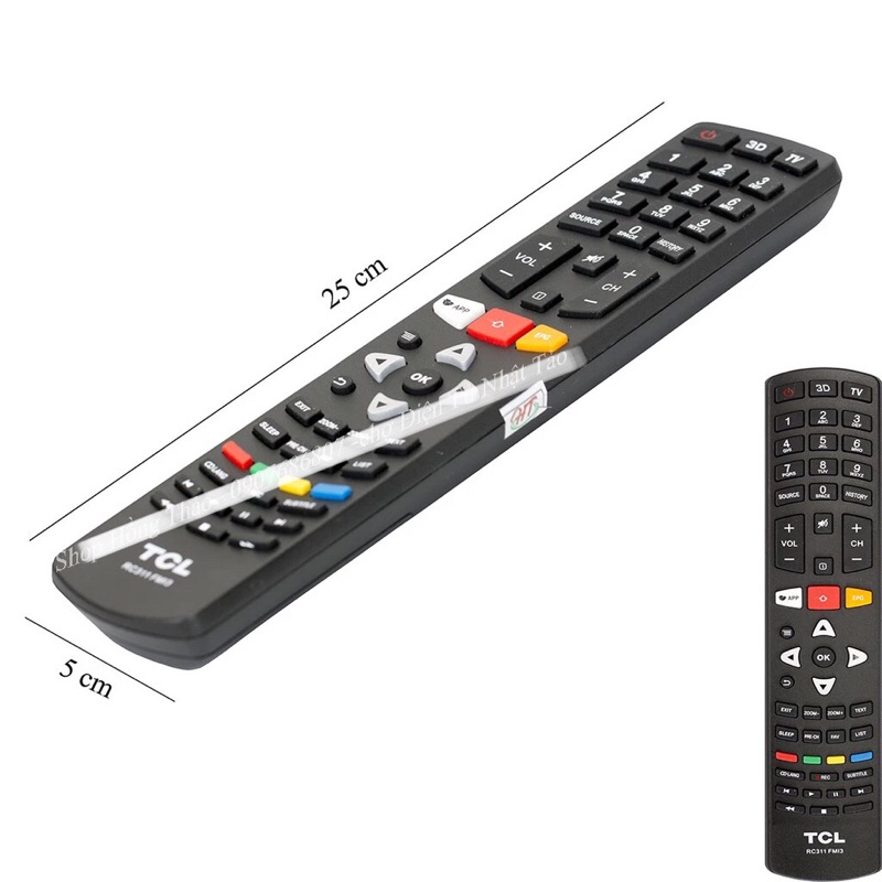 Remote Tivi for TCL - RC311FMI3 không hộp + Pin | Shopee Việt Nam