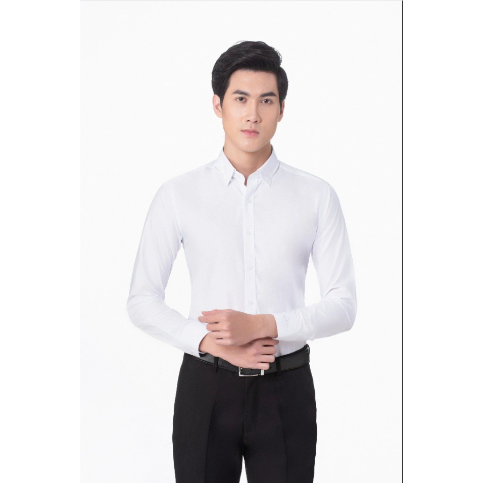 ÁO SƠ MI NAM ADAM STORE TRẮNG TRƠN CHUN SMT24 | Shopee Việt Nam