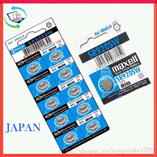 Pin Đồng Hồ SR920SW 371 alkaline hàng chính hãng SR920 cho đồng hồ đeo ...