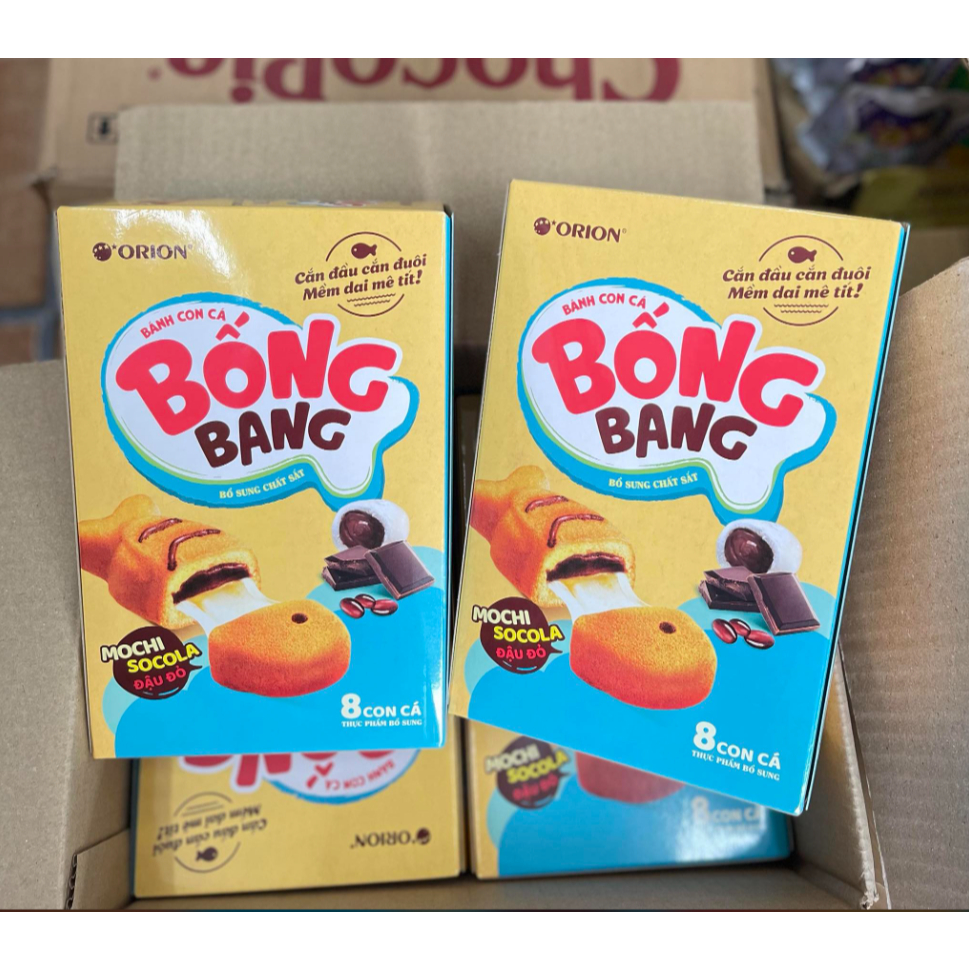 Bánh Orion con cá bống bang mochi socola đậu đỏ hộp 232g | Shopee Việt Nam