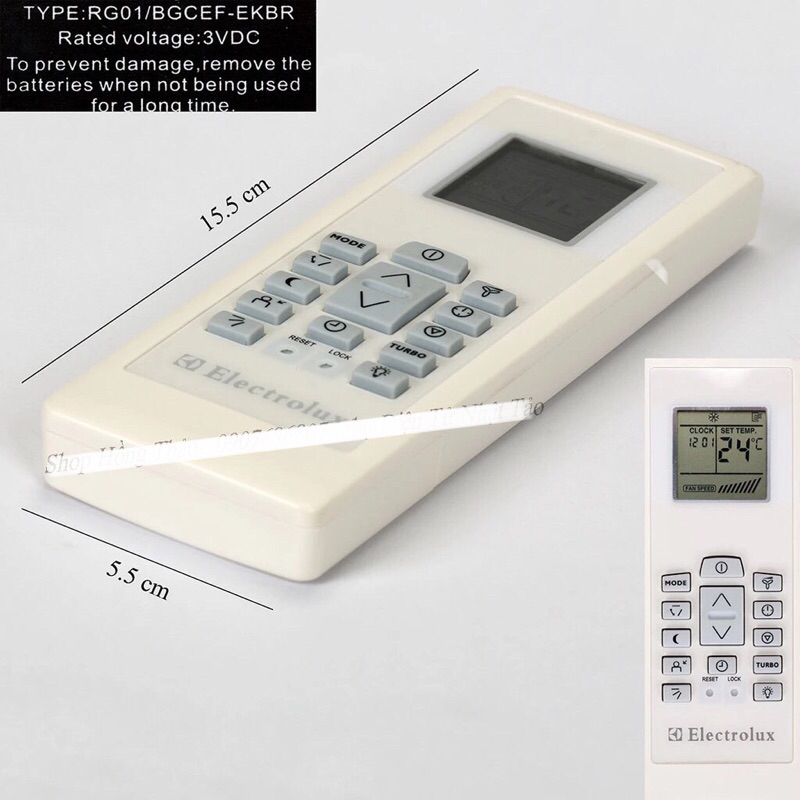 Remote máy lạnh Electrolux + Pin | Shopee Việt Nam