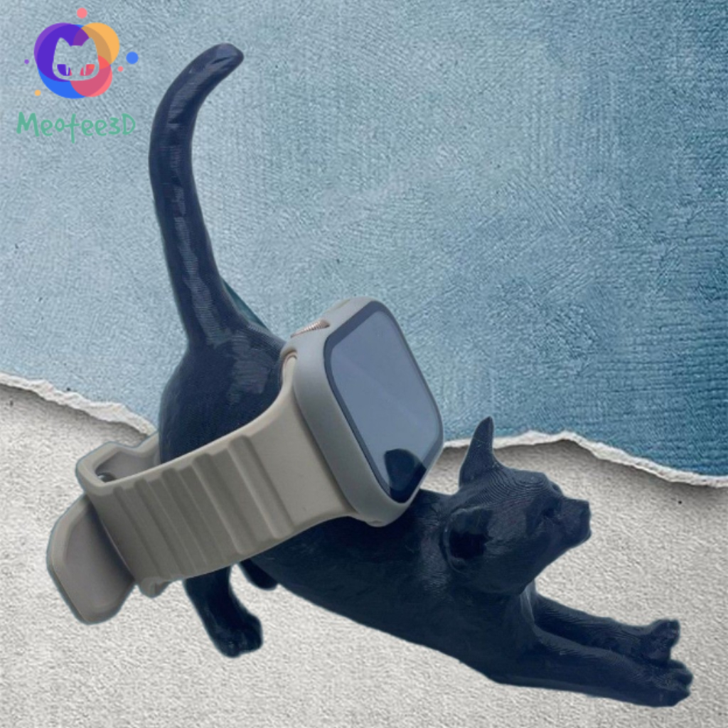 [Meotee3D] Đế sạc hình mèo cho Apple Watch (chỉ có đế không bao gồm dây ...