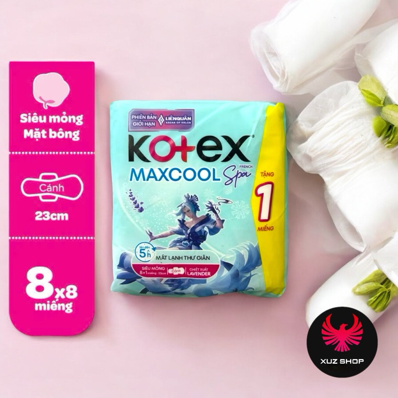 Băng vệ sinh Kotex Maxcool siêu mỏng cánh 💕gói 8 miếng | Shopee Việt Nam
