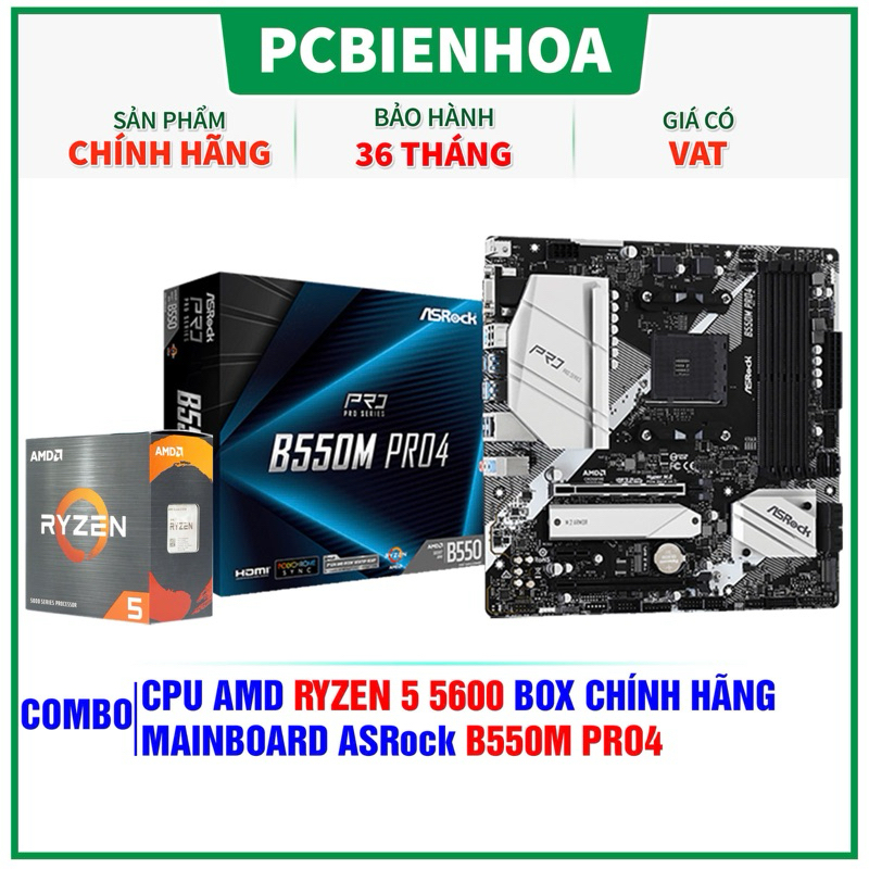 Combo máy tính -AMD -Ryzen 5 5600 +B550M PRO 4 - 36T | Shopee Việt Nam