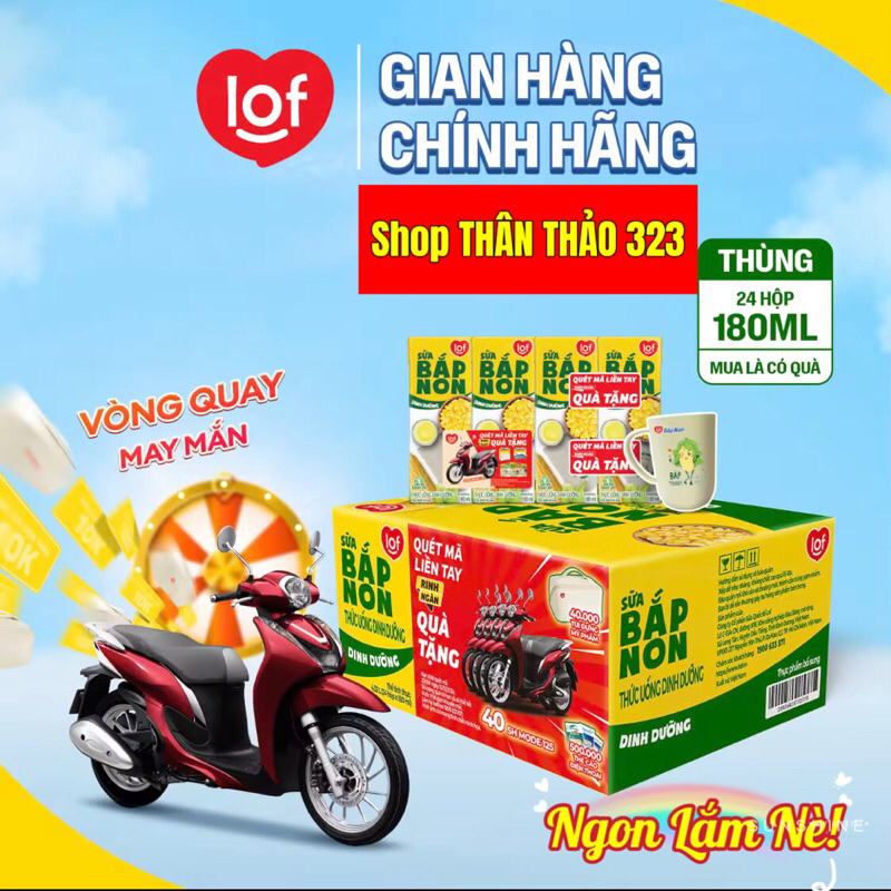 Date T05/2025- Sữa Bắp Non Lif Kun Thùng 24 Hộp x 180ml | Shopee Việt Nam