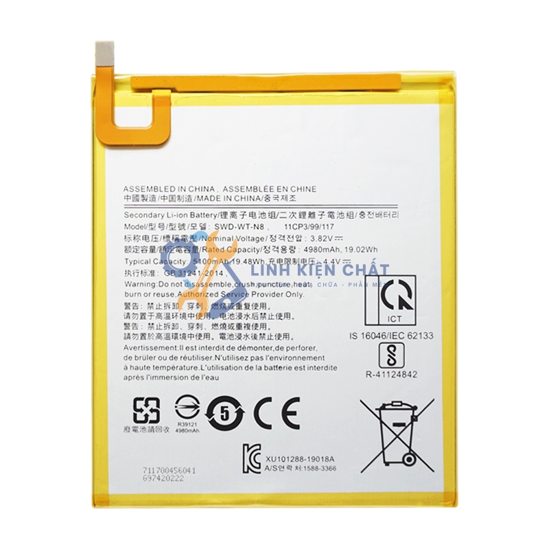 Pin thay thế cho SS Galaxy Tab A7 Lite T225 SM-T225 5100mAh Zin ...