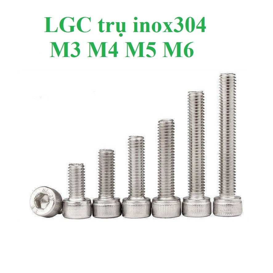 M3 M4 M5 M6 Bulong lục giác chìm đầu trụ INOX 304 M3, M4, M5, M6 | Shopee Việt Nam