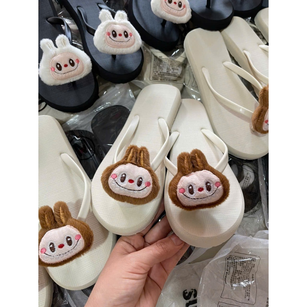 Dép tông đi biển (Q1)(DIY) LABUBU/Cún siêu xinh, Dép xỏ ngón DIY ...