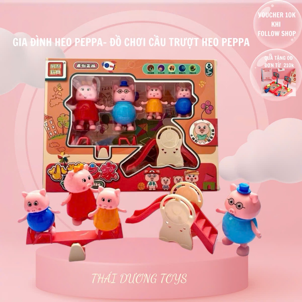Peppa pig-đồ chơi heo peppa.Đồ chơi gia đình heo peppa. | Shopee Việt Nam