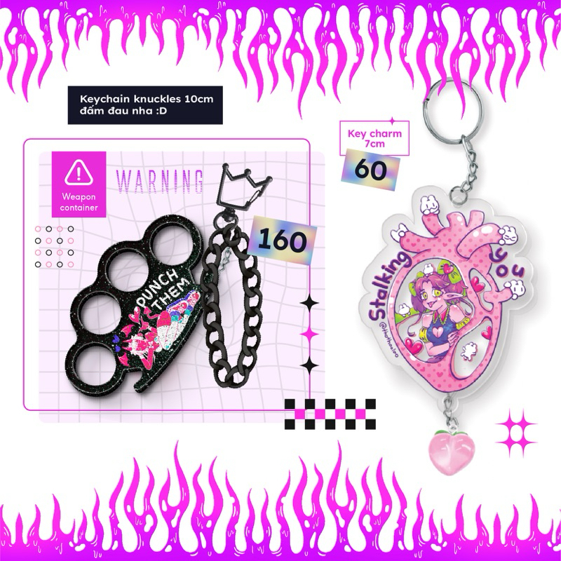 Lucid | Keychain, móc khoá Knuckle, Stalking You | Shopee Việt Nam