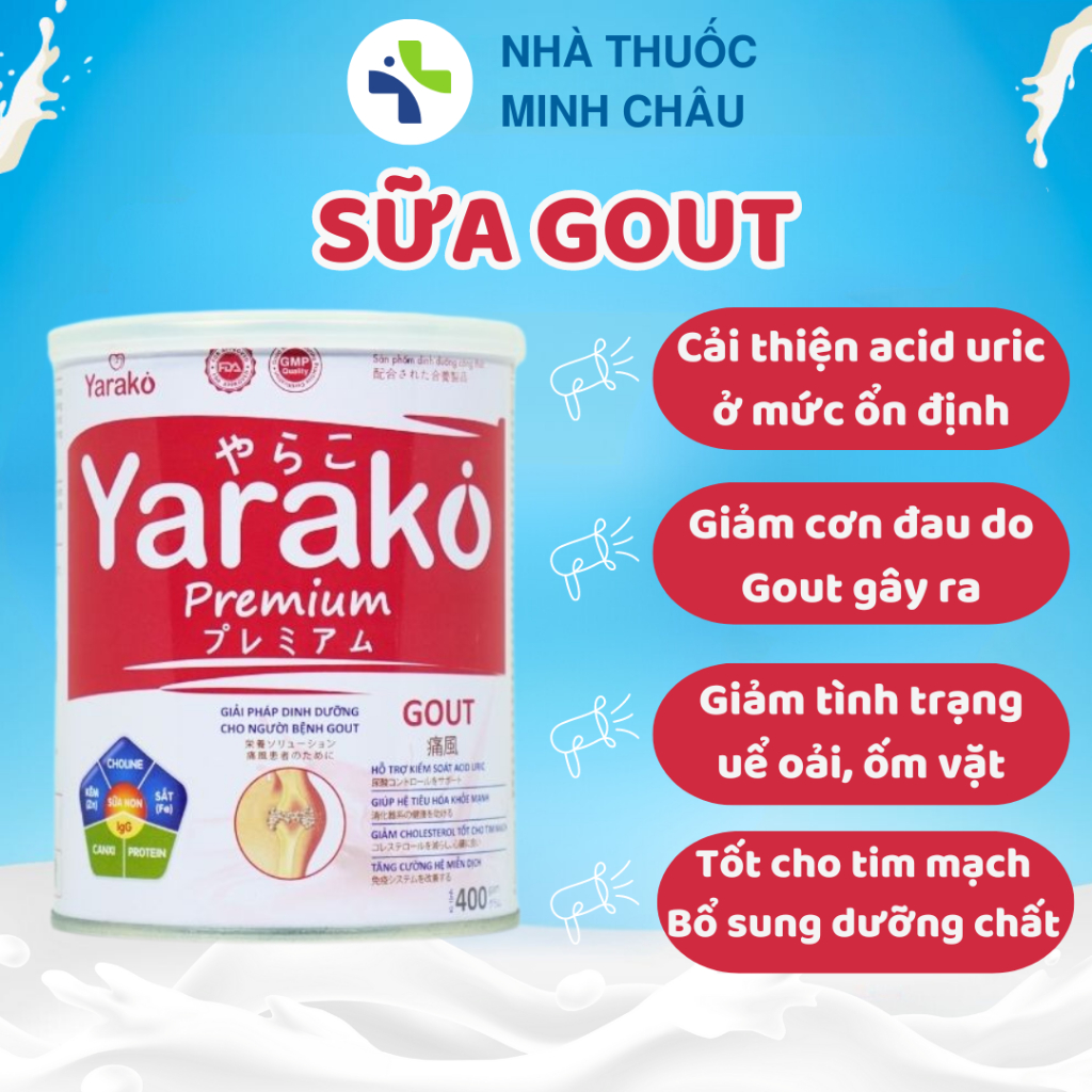 Sữa GOUT YARAKO PREMIUM GOUT Giải Pháp Dinh Dưỡng Hữu Hiệu Cho Người Bệnh Gout | Shopee Việt Nam