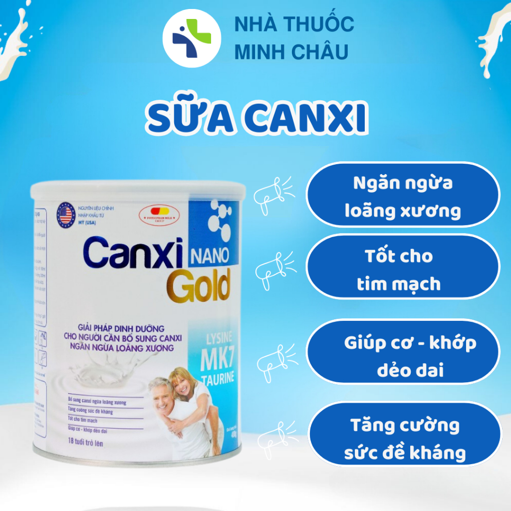 Sữa Canxi Cho Người Già,Canxi Nano Gold Hỗ Trợ Xương Khớp Bổ Sung Canxi ...
