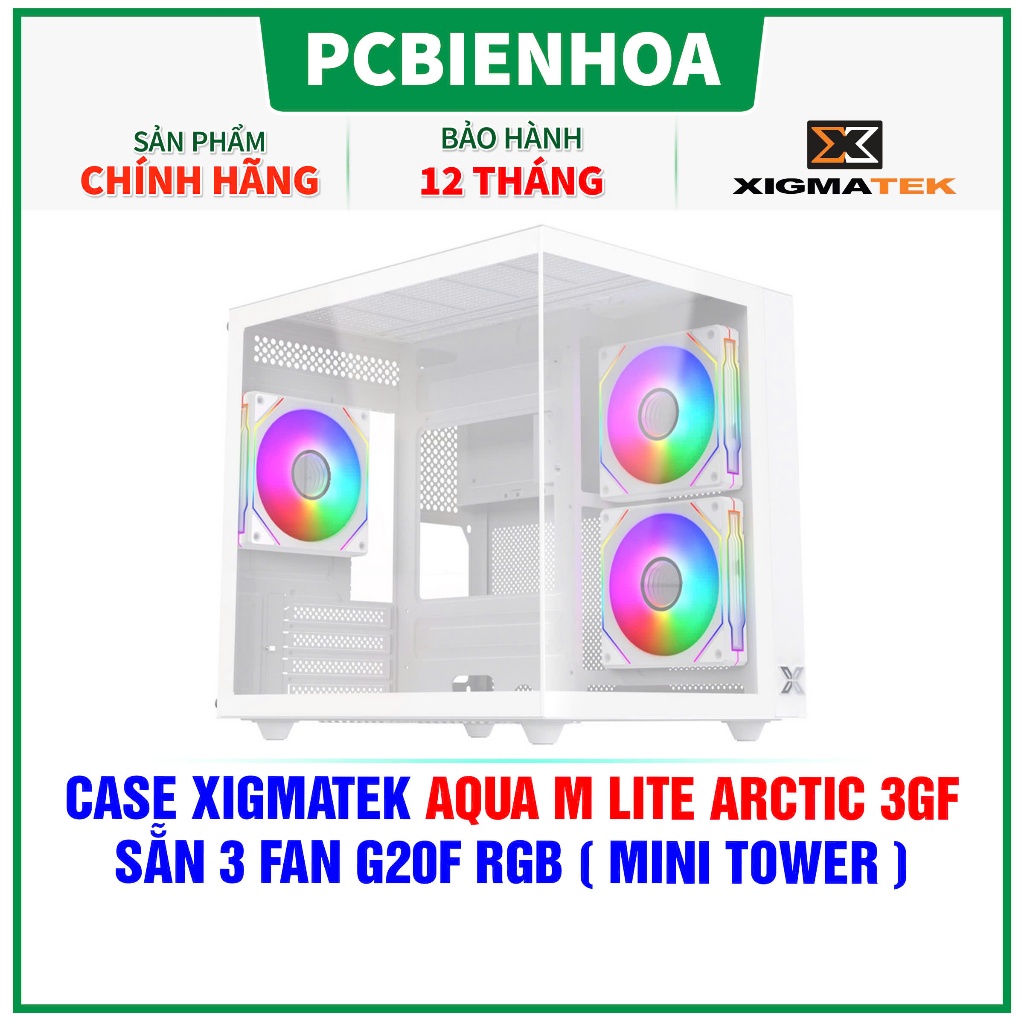 CASE XIGMATEK AQUA M LITE 3GF - ( MINI TOWER ) hàng mới Fullbox 12T ...