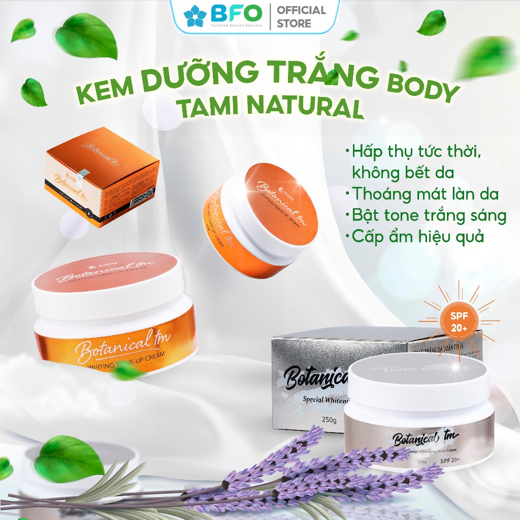 Kem Dưỡng Ẩm Body Nâng Tone Sáng Da Tami Natural Botanical TM 250g ...