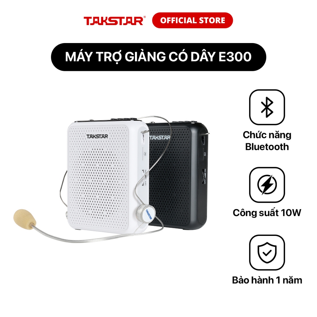 Máy Trợ Giảng Có Dây Takstar E300 Bluetooth Công Suất Loa Lớn 10W Chính Hãng Cao Cấp Bảo Hành 1 ...