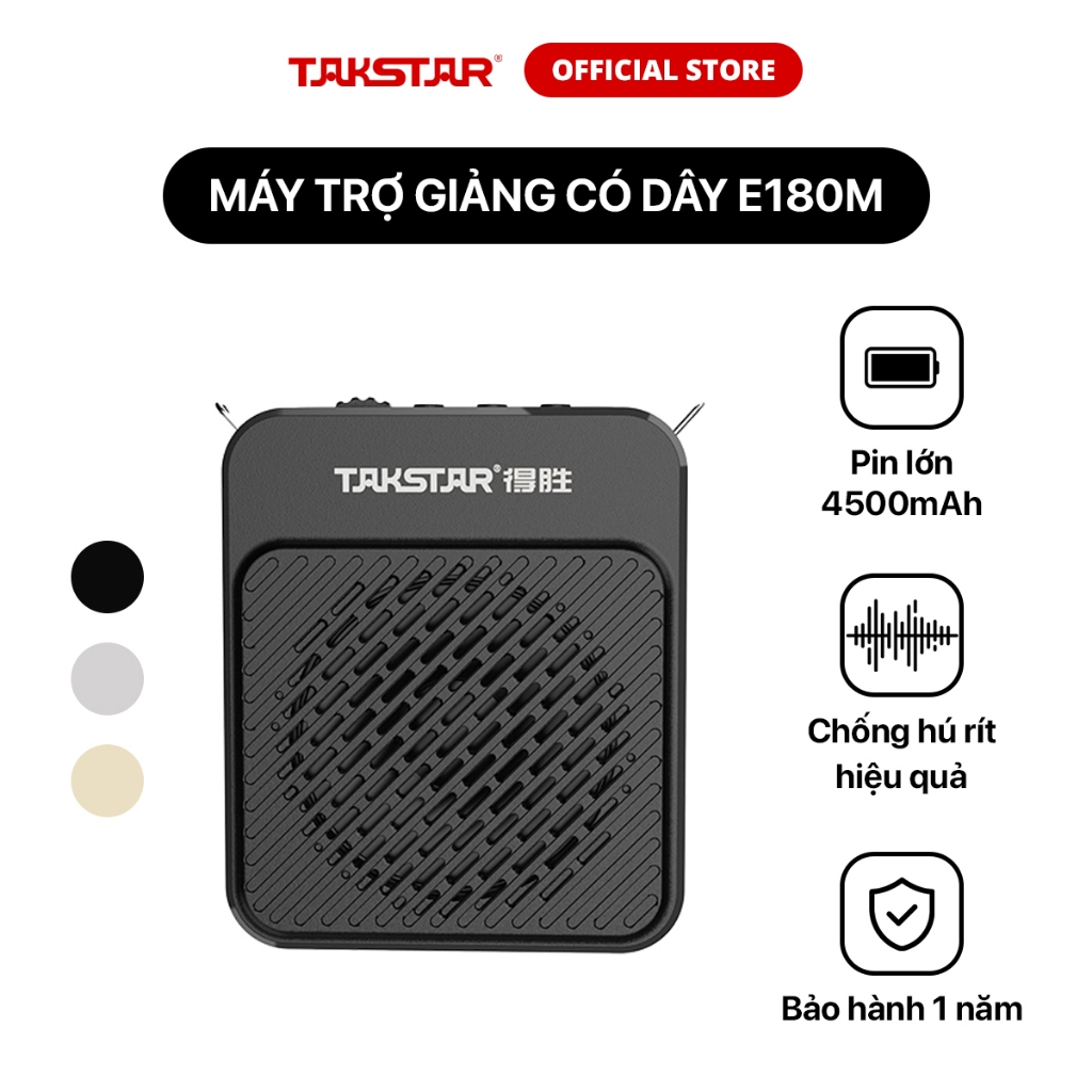 Máy Trợ Giảng Takstar E180M Nhỏ Gọn, Mic Nhạy, Công Suất 10W, Đa Phương Tiện, Chính Hãng Cao Cấp ...