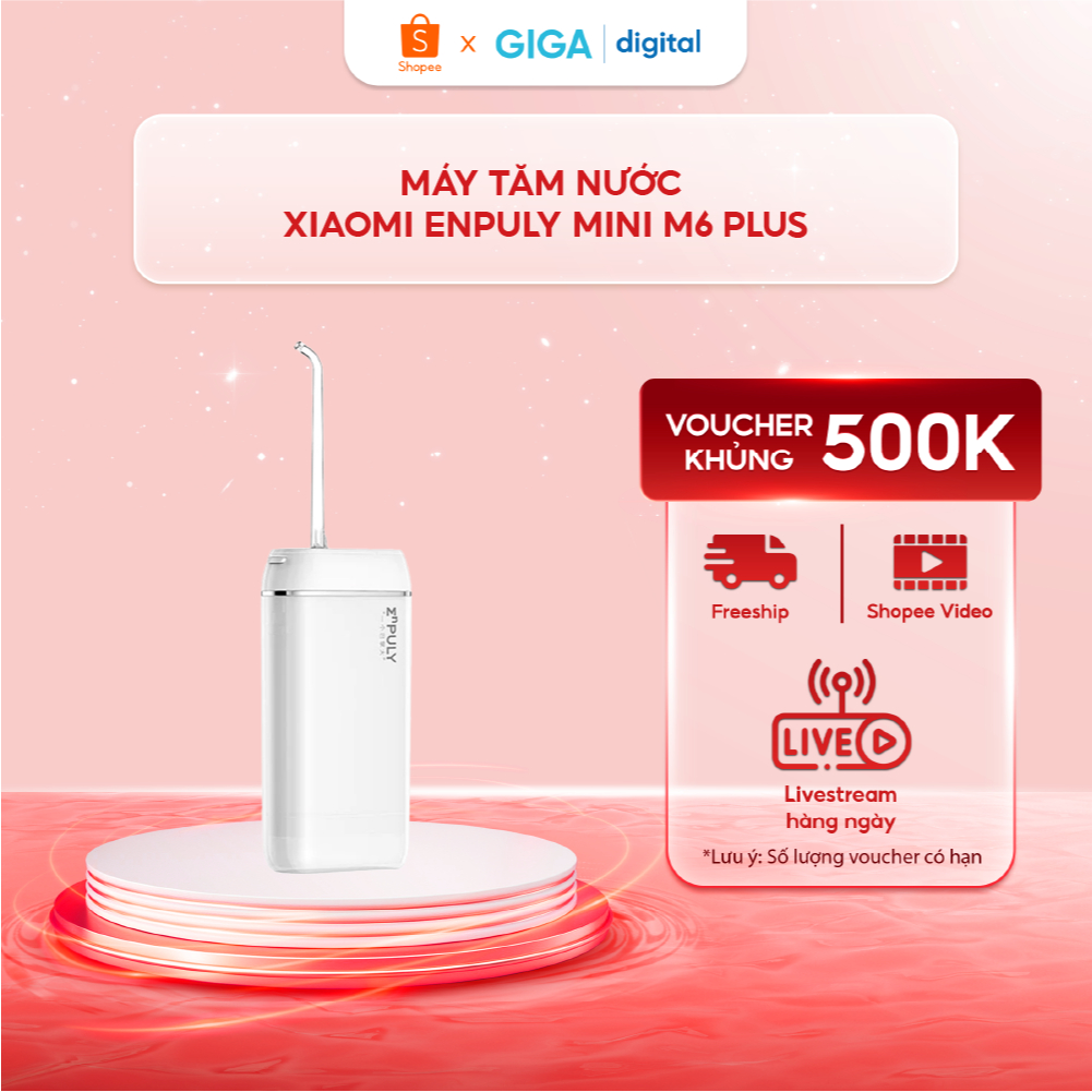 Máy tăm nước Xiaomi ENPULY Mini M6 Plus chính hãng | Shopee Việt Nam