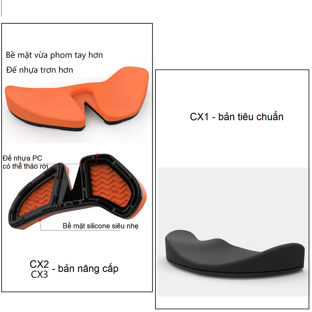 Đệm kê cổ tay Vu Studio - công thái học, Mouse wrist pad, đỡ cổ tay chống mỏi khi sử dụng di ...