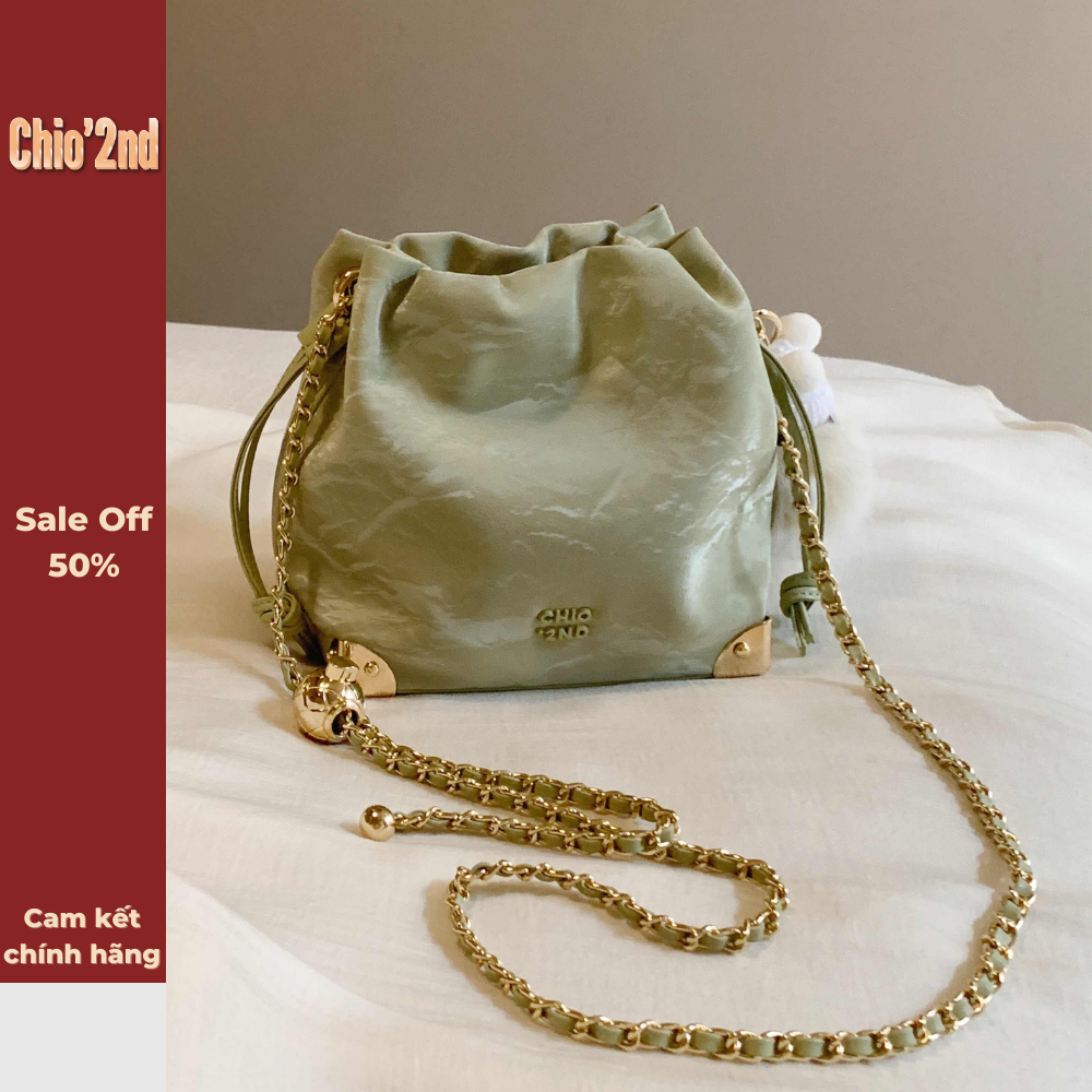 (Sẵn) Túi Xách Nữ Chio2nd Vải Cao Cấp Mẫu Mới, Túi Trống Đeo Vai Nữ Kèm Charm Hot 2024 C45 ...