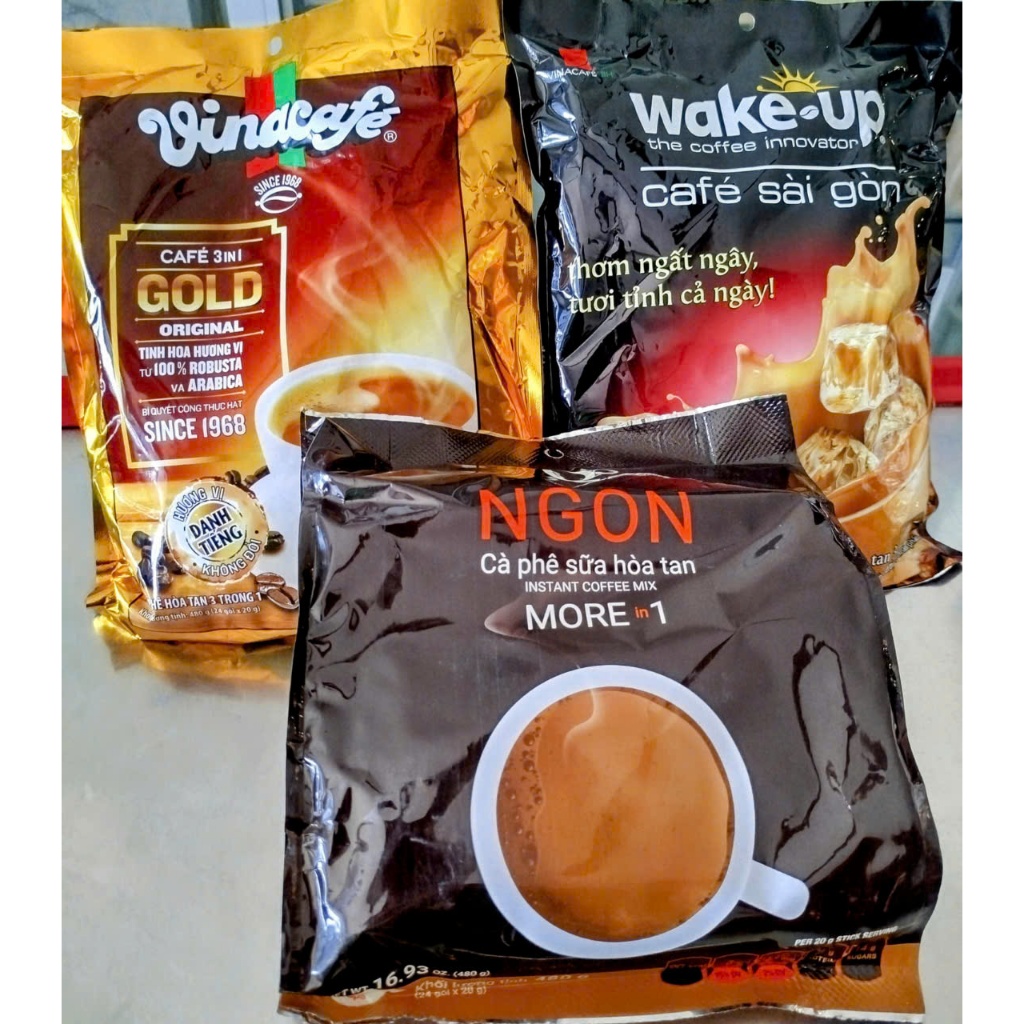 Cà Phê Wake Up Sài Gòn 24gói/ Cà Phê Sữa Ngon 24gói/ Cà phê sữa ...