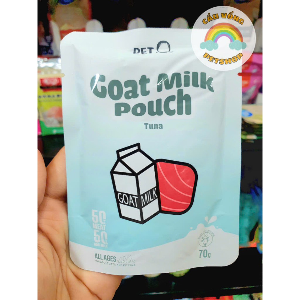 [Hỏa Tốc] Pate Mèo Sữa Dê PetQ Goat Milk 70g | Shopee Việt Nam