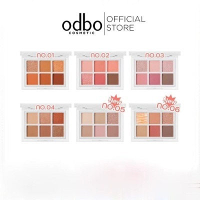 Bảng phấn mắt và má hồng 6 ô ODBO Eye Blush CRUSH OD276 Odbo Signature Eyeshadow Palette Thái ...