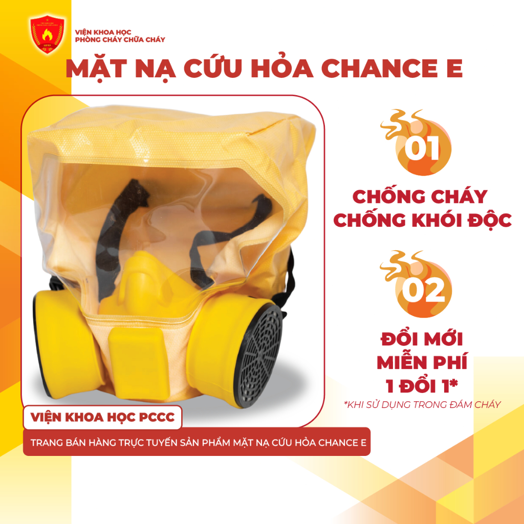 Mặt Nạ Cứu Hỏa Chống Độc Chance-E Chính Hãng, Nhập Khẩu Độc Quyền, Sản Xuất Bởi Bộ QP Nga - Viện ...