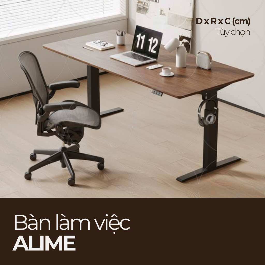 ALIME, Bàn làm việc, bàn gaming phong cách đơn giản, BLV_015, Chiều dài ...