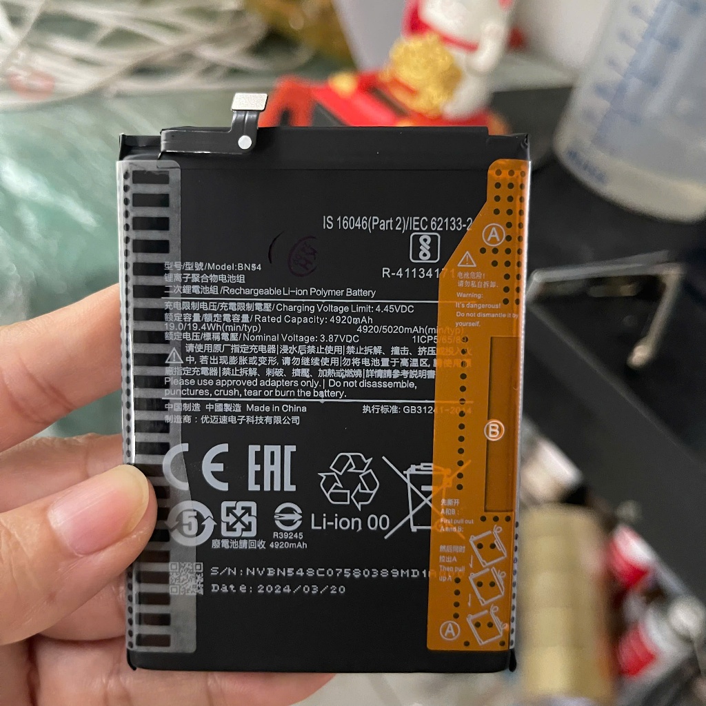 Pin điện thoại Redmi 10x / note 9 / BN54 zin | Shopee Việt Nam