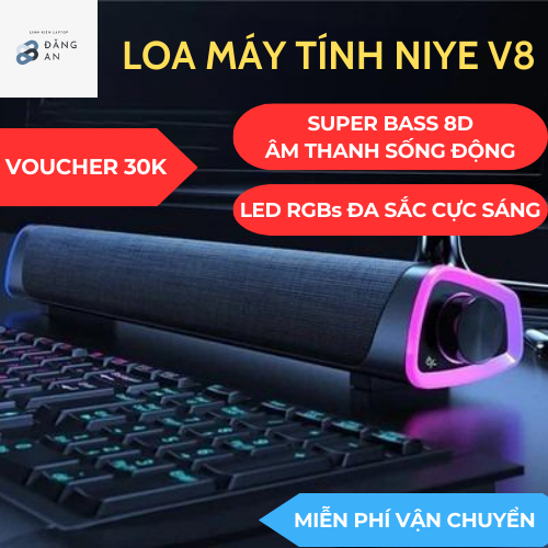 Loa SoundBar Bluetooth Niye V8 LED RGBs Âm Thanh Vòm 8D Chân Thực ...