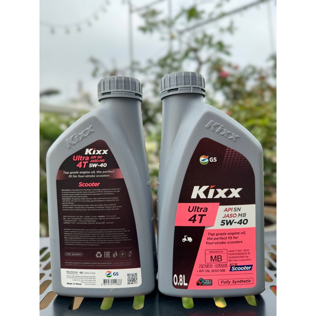 Nhớt xe ga Kixx 5W40 SN fully synthentic 800ml | Shopee Việt Nam