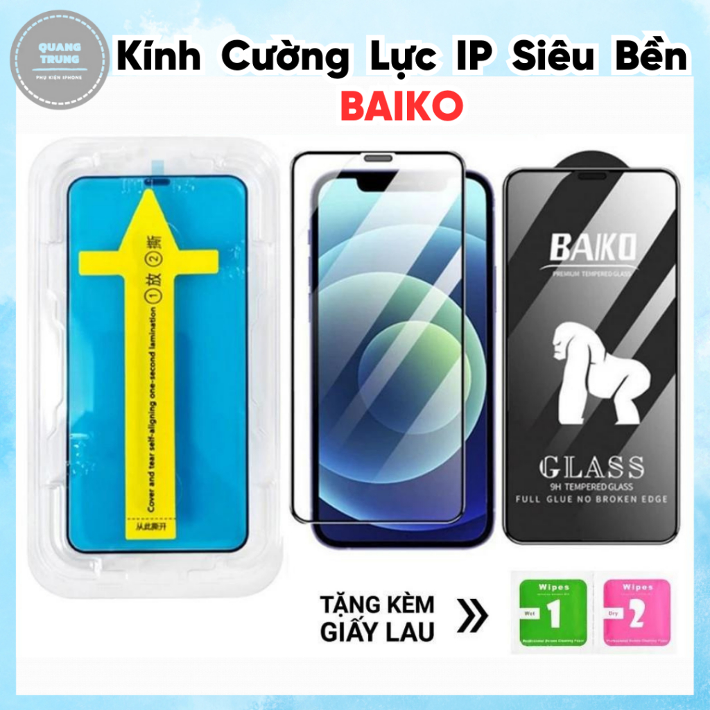 Kính Cường Lực Iphon Kinh.kong BaiKo Chính Hãng Full Màn Cho 6/7/8/Plus ...