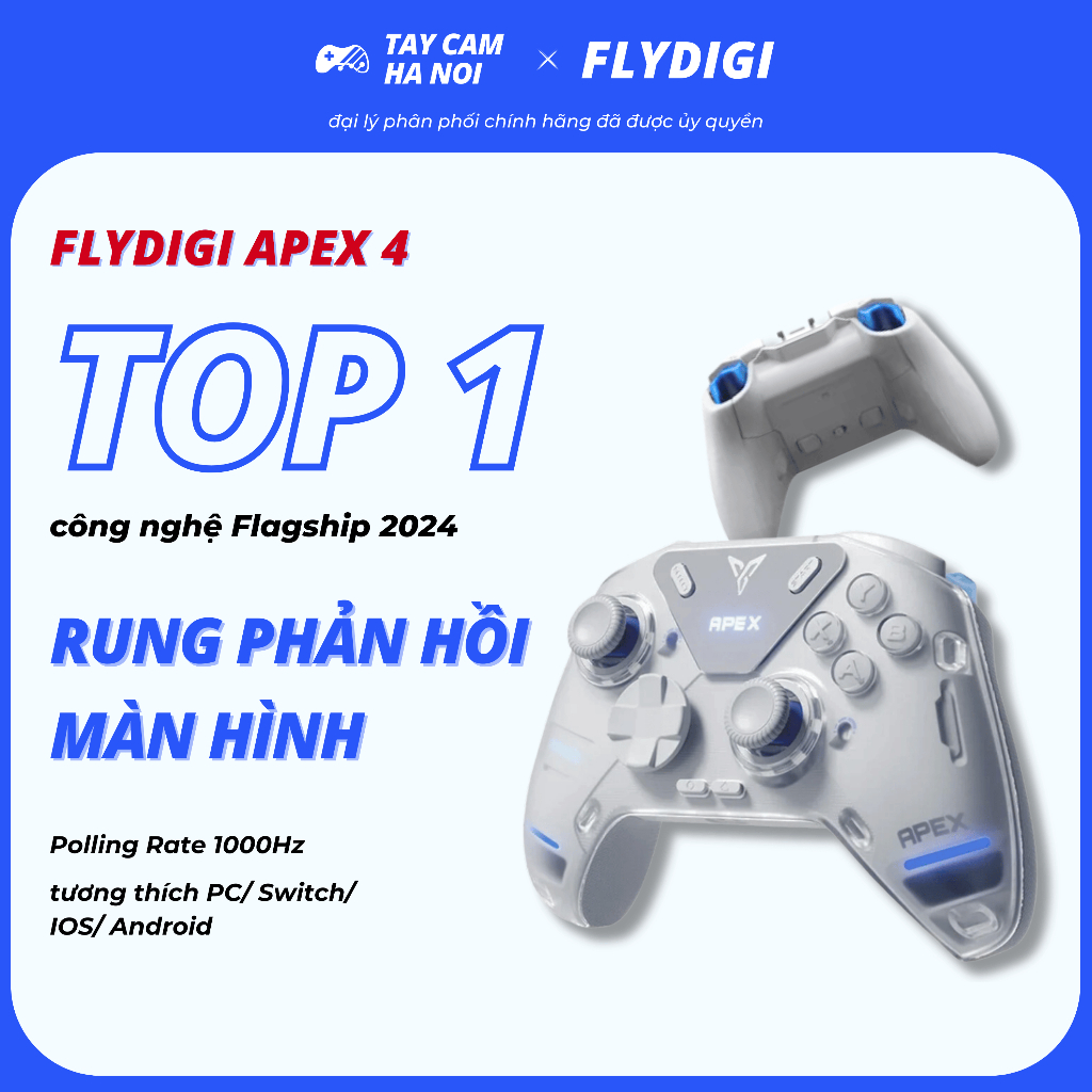 FLYDIGI APEX 4, tay cầm chơi game Joystick Chỉnh Lực Hall, Flagship 2024 - Bảo Hành 12 THÁNG ...