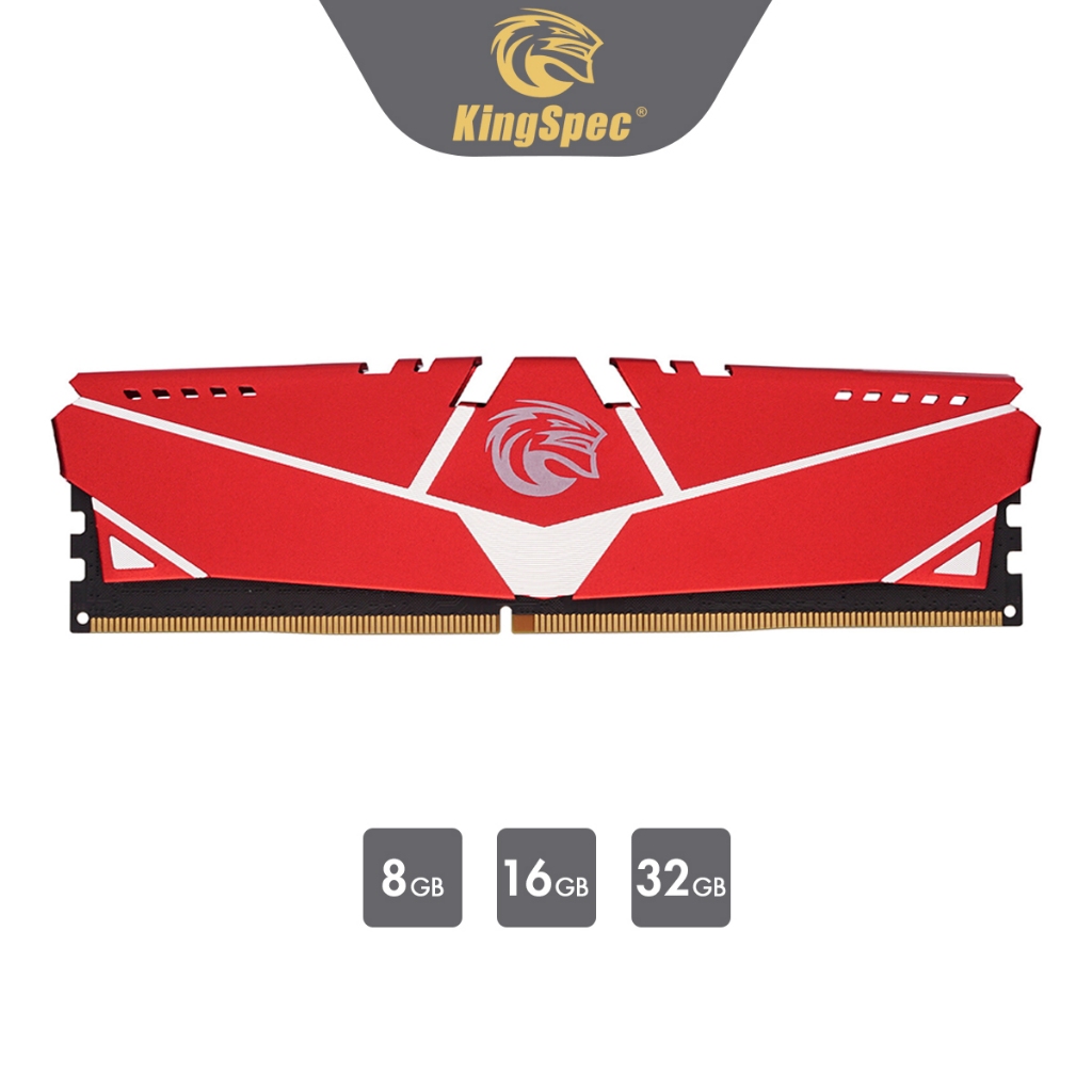 Bộ nhớ RAM KingSpec DDR4 PC 8GB / 16GB / 32GB [ D4M Red - Series ...