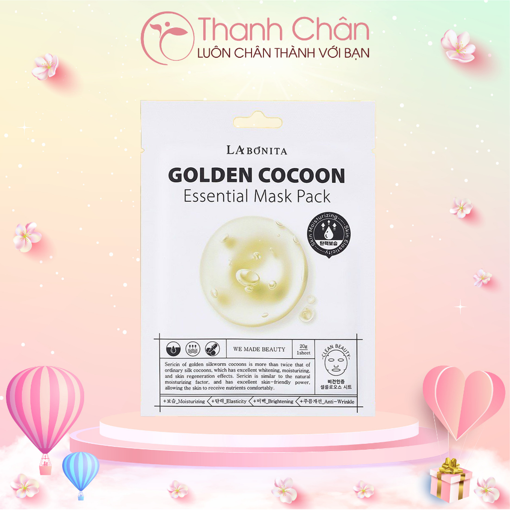 Mặt Nạ La Bonita Golden Cocoon Essential Mask Pack 20g/miếng | Shopee ...