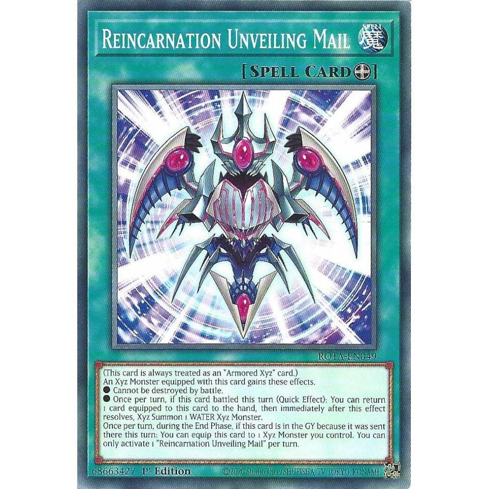[KW2 Yugioh] [EN-UK-US-AE] Thẻ bài Reincarnation Unvealing Mail - ROTA-EN049 AE049 - Common 1st ...