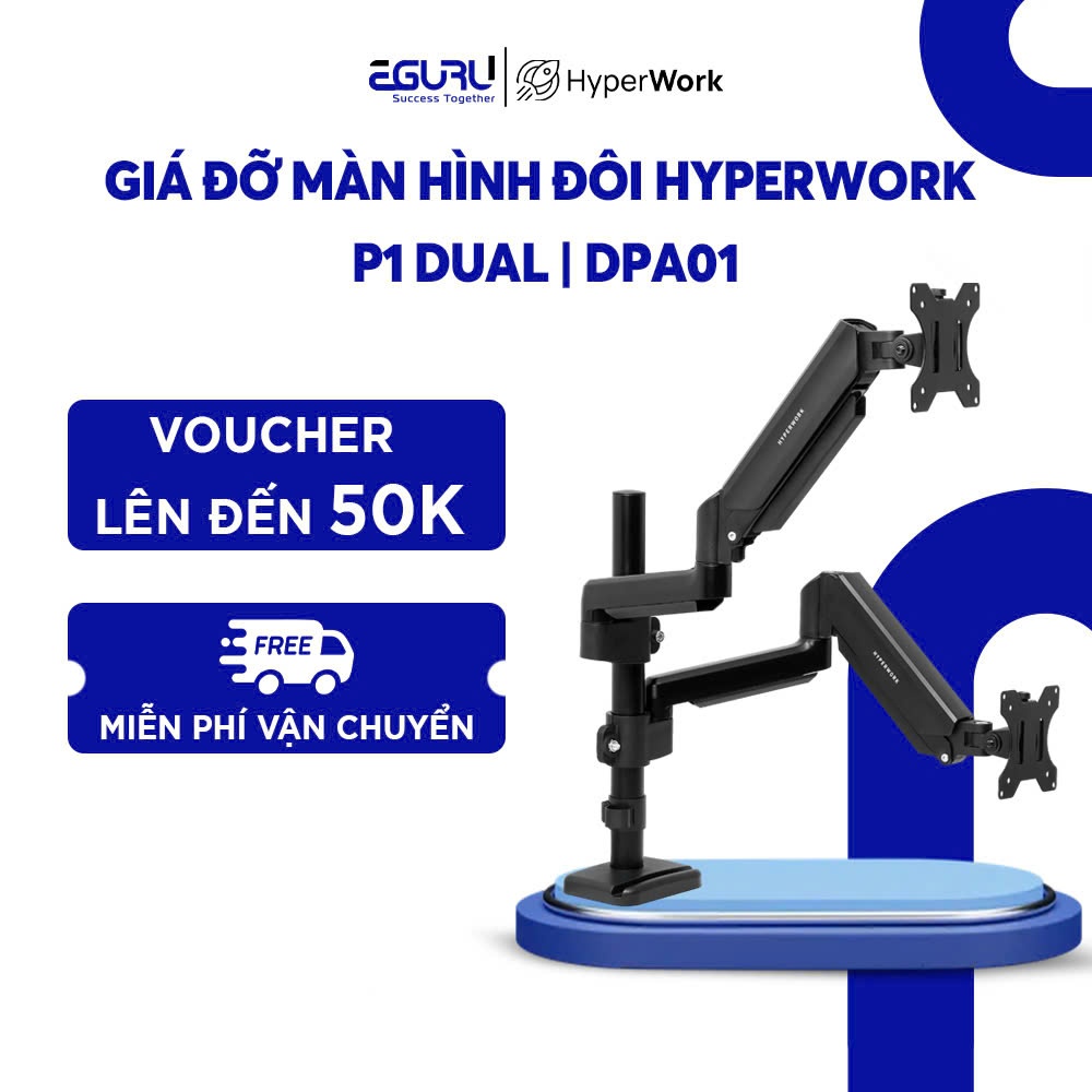 Giá Đỡ Màn Hình Đôi HyperWork P1 Dual Điều Chỉnh Linh Hoạt - Hàng Chính ...