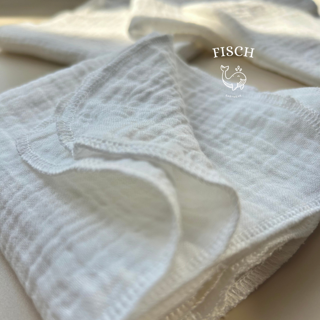 Khăn tắm xô Muslin trắng 2 lớp, 4 lớp đa năng, siêu mềm mịn, thấm hút, an toàn cho da, kích ...