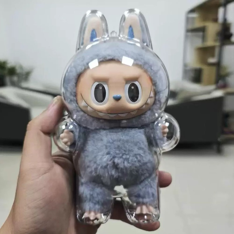 (hàng order) Ốp mica nhựa đựng labubu trong suốt version 1 hoặc mokoko ...