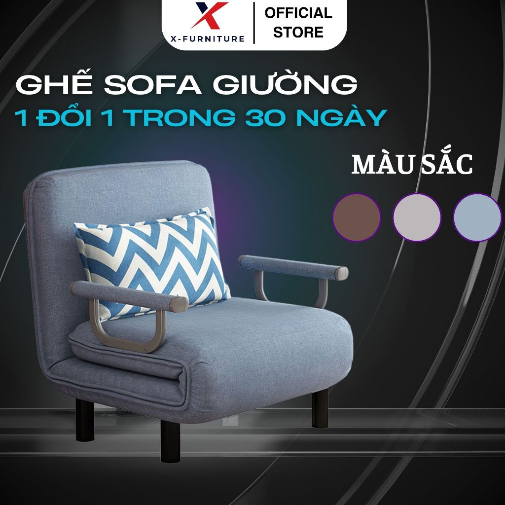 Ghế Sofa Giường X_FURNITURE Giường Gấp Gọn Thành Ghế Sofa Dành Cho Dân Văn Phòng, Người Đam Mê ...