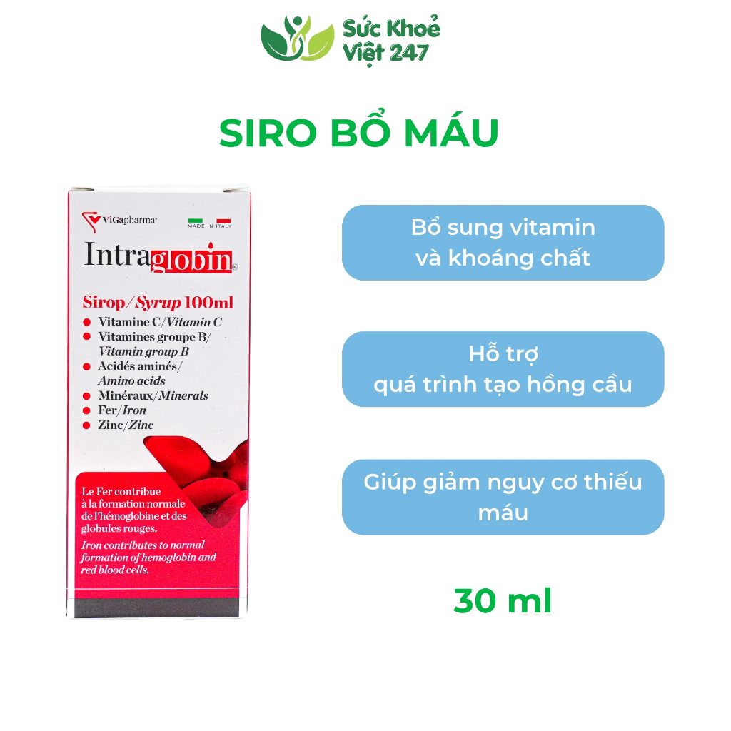 Bổ Máu Intraglobin Bổ Sung Sắt Ngăn Ngừa Tình Trạng Thiếu Máu bổ sung ...