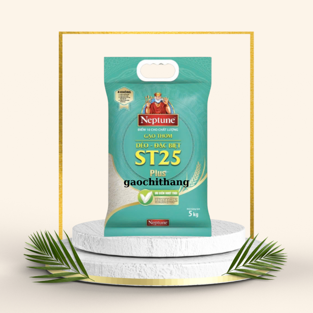5kg gạo thơm dẻo st25 Neptune plus đặc biệt | Shopee Việt Nam