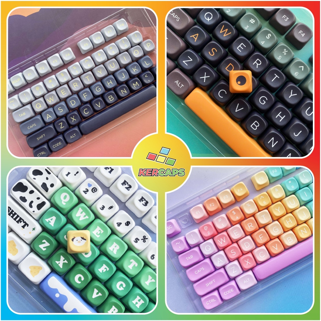 |Keycap| Tổng hợp keycap MOA profile, PBT cho Rainy75, Lucky65 v2 ...