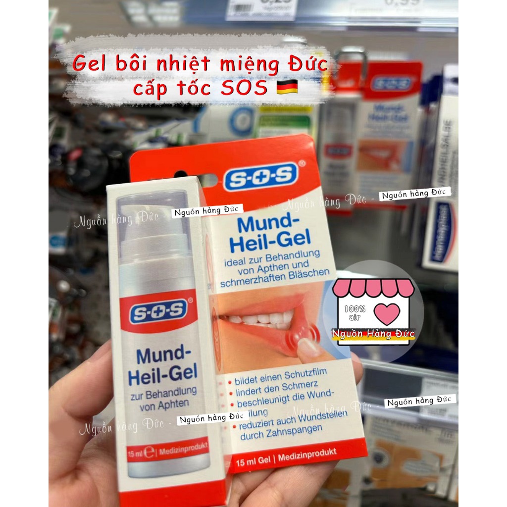 [Date mới nhất] Gel bôi nhiệt miệng Đức cấp tốc SOS MUND HELL GEL ...