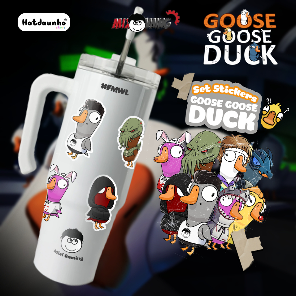 Set 50 Sticker Goosegoose Duck nhiều nhân vật, Sticker Mixi dễ thương ...