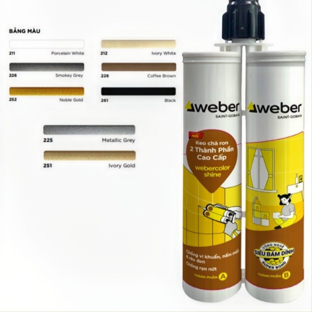 Keo chít mạch,chà ron 2 thành phần Weber | Shopee Việt Nam