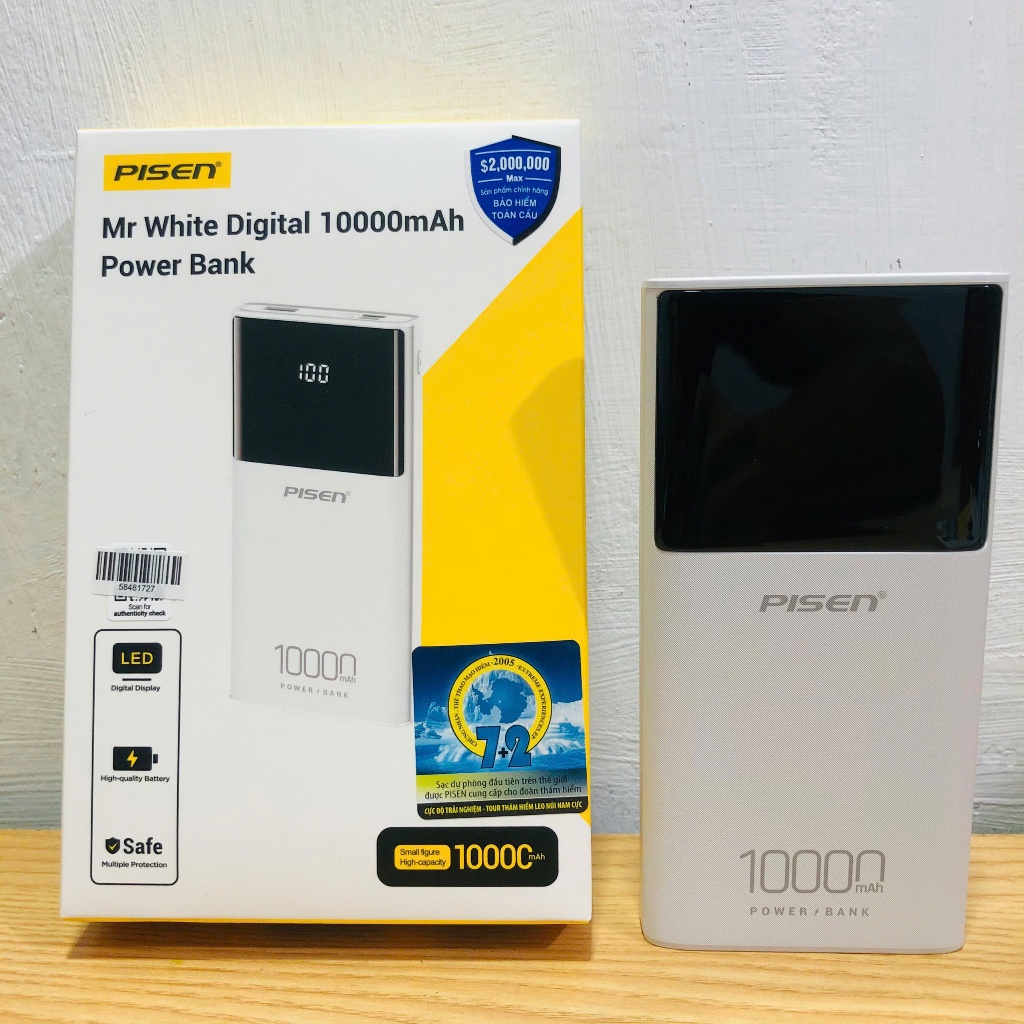 Sạc dự phòng Pisen 10000mAh - TP-D33 | Shopee Việt Nam