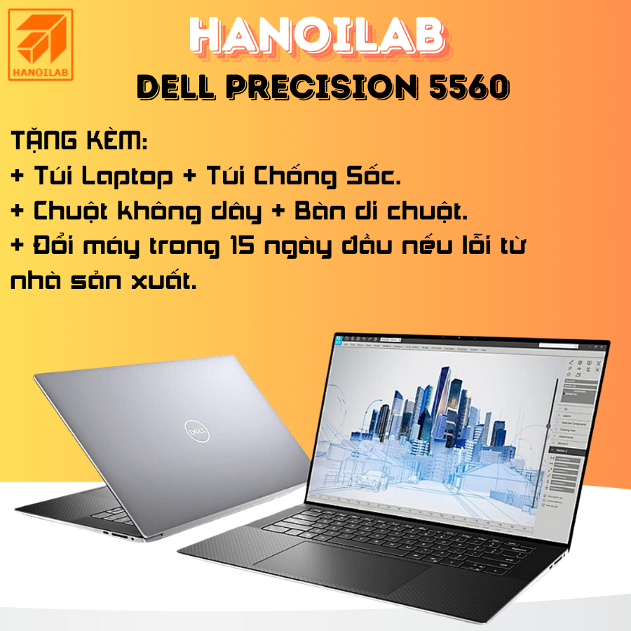 Dell Precision 5560 Core I7-11850H / 16GB / 512GB / RTX A2000 /15.6″ 4K ...