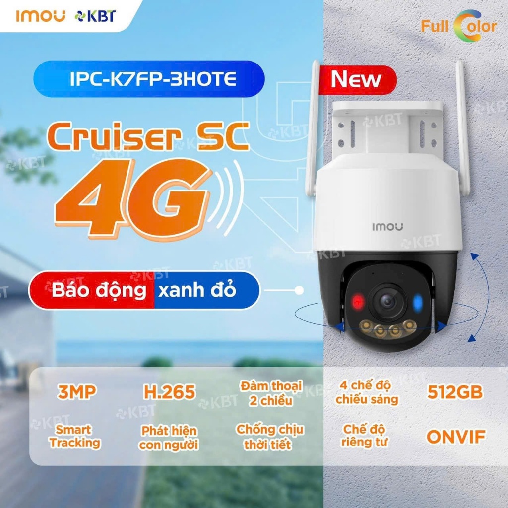 CAMERA 4G PTZ FULL COLOR 3MP IMOU IPC-K7FP-3H0TE CHÍNH HANG | Shopee ...